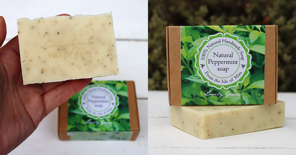 Natural Peppermint Soap - Lovely Greens Handmade